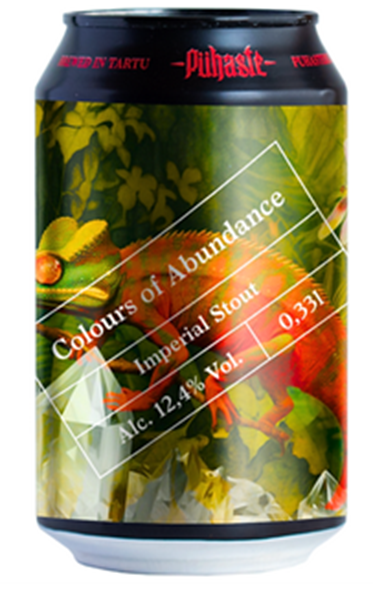 Puhaste-Neon Raptor COLOURS OF ABUNDANCE 12,4% Imperial Stout 33cl Can ...