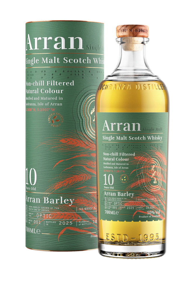 ARRAN 10YO Local Barley Optic#1 Isle of Arran Single Malt Scotch Whisky ...