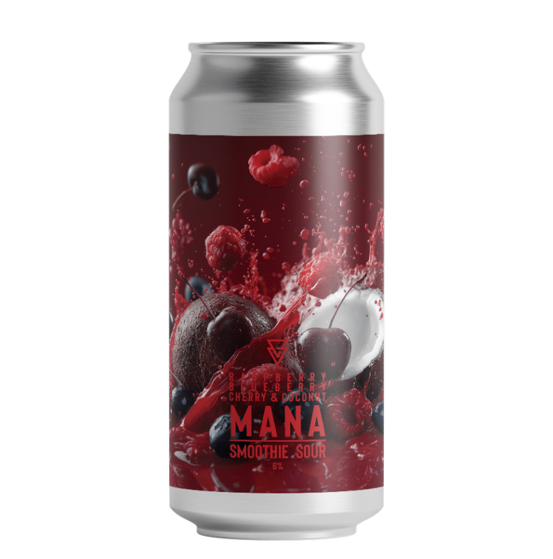 Azvex Brewing MANA RASPBERRY BLUEBERRY COCONUT 6% Smoothie Sour 44cl ...